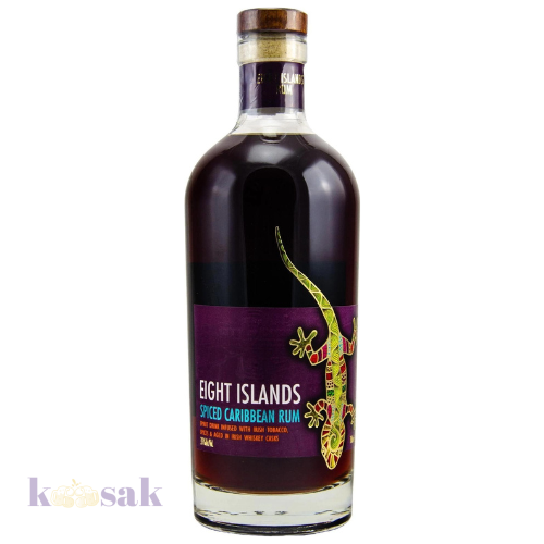 Eight Islands Spiced Caribbean Rum - 70 cl - kaasak